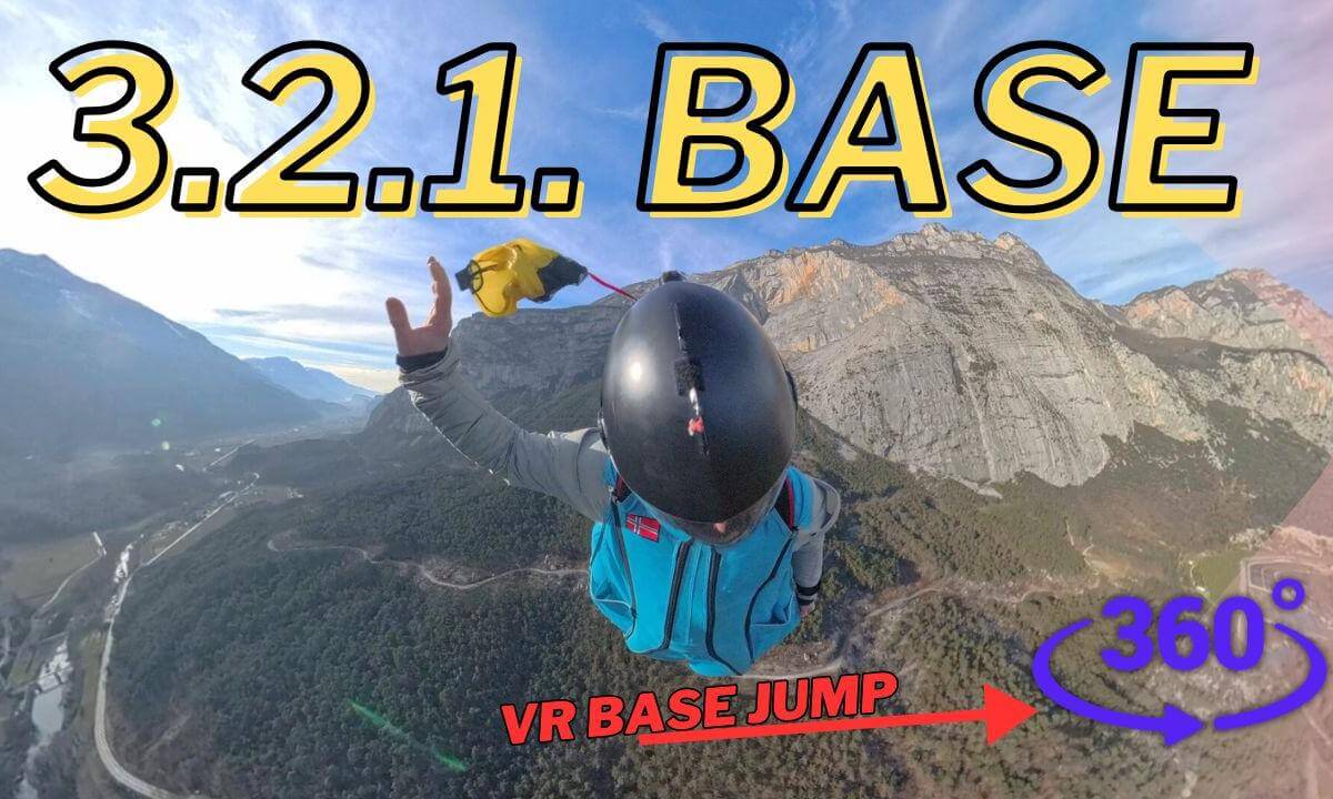 Most Famous Cliff | Brento 360° POV Skydiving/base jump