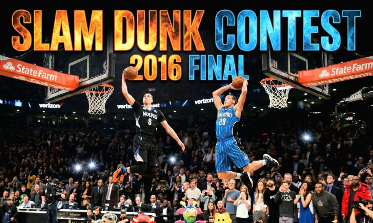 2016 NBA Slam Dunk Contest - Aaron Gordon vs Zach LaVine